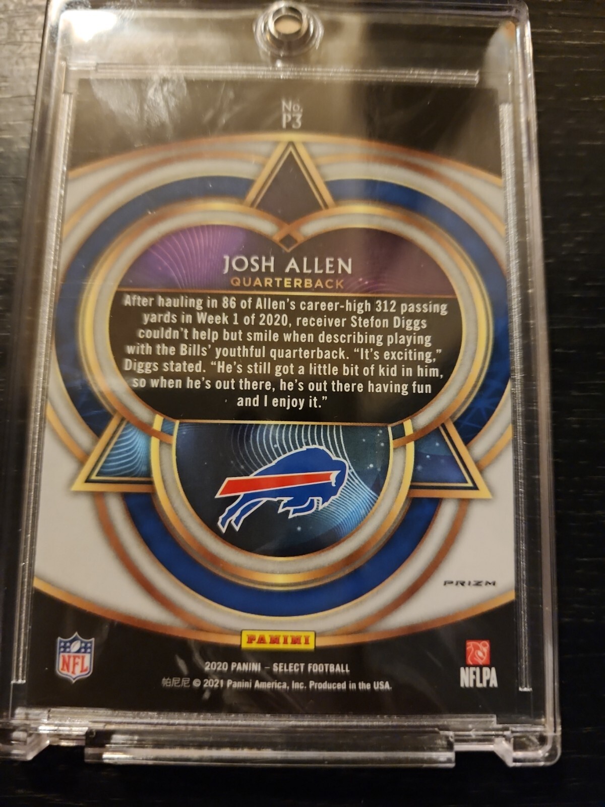2020 Josh Allen Select Prizm Card #p3 | eBay