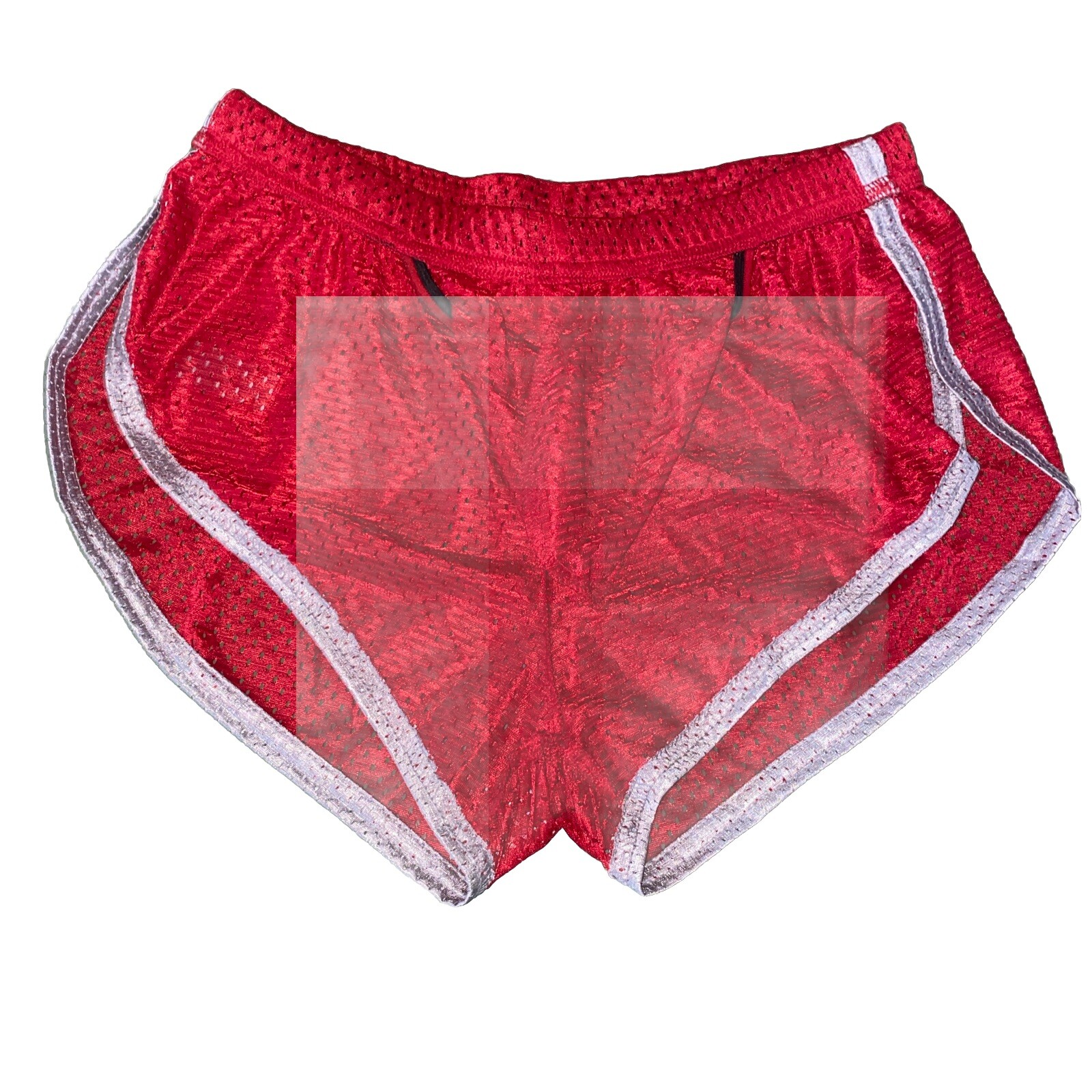 Vintage N2N Bodywear Jersey Net Mesh Shorts With Inner Pouch Red Size ...