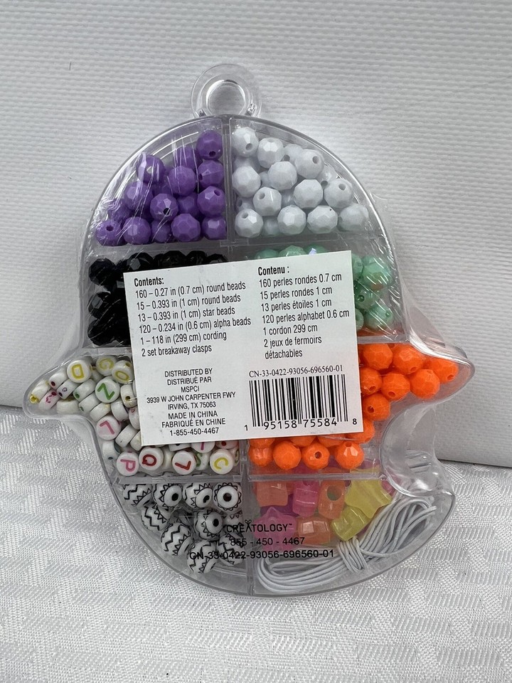 Creatology Bead Box Halloween Ghost Beads Bracelet Beads Kit 2 for $8. ...