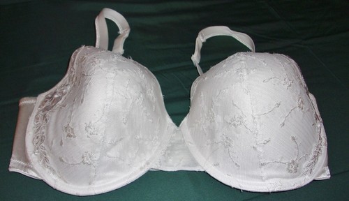 Playtex White Lace Floral Underwire Lightly Padded Bra - # 4908 - 40DD ...
