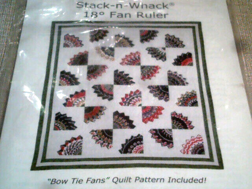 Stack - n - Whack 18° Fan Ruler Bow Tie Fans Quilt Pattern Included NIP ...