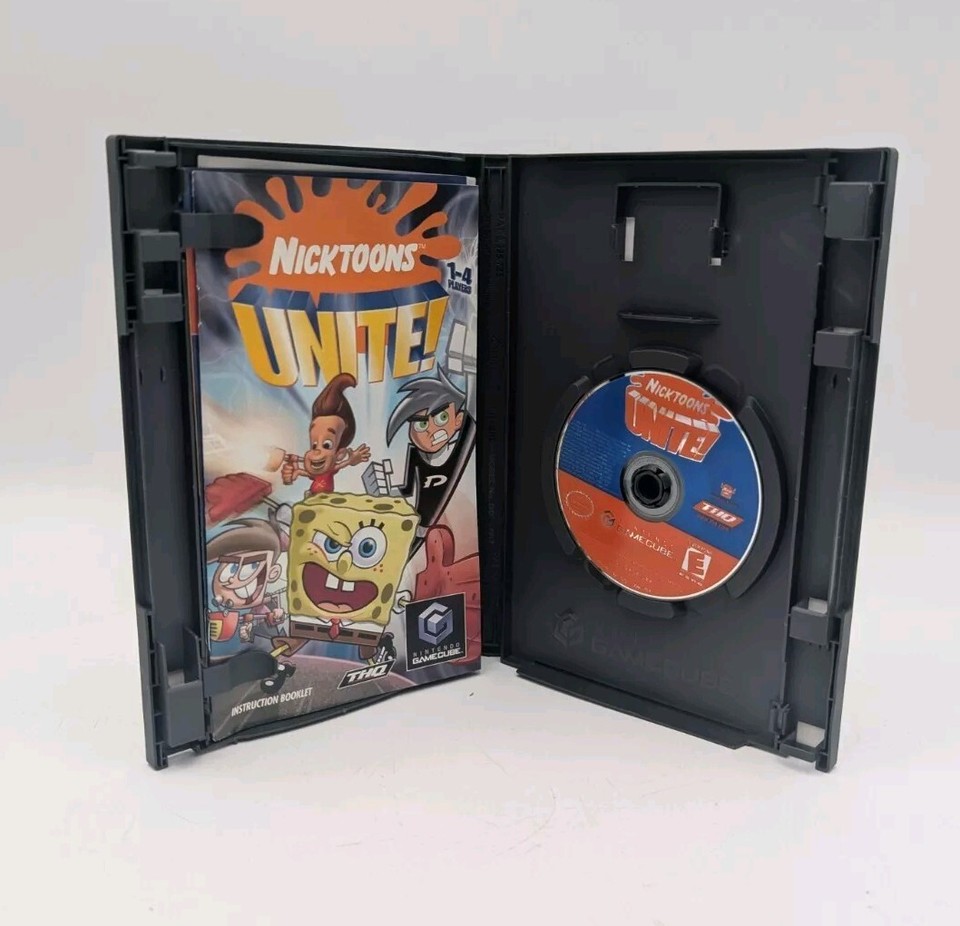 Nicktoons Unite GameCube Complete CIB Spongebob Fairly Odd Nintendo ...