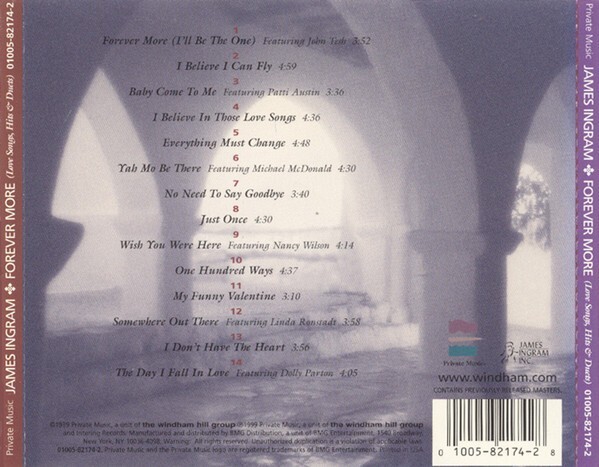 James Ingram – "Forever More" CD Album Funk / Soul, Pop 1999 DISK ONLY ...