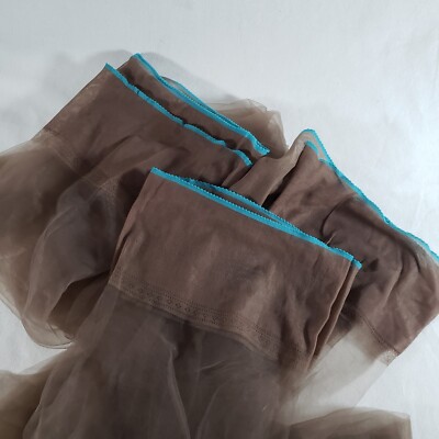 Hanes 415XL 11XL 3 Pair Stocking Barely There Reinforced Sheer RHT VTG ...