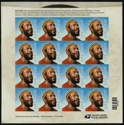 MARVIN GAYE SOUL MUSIC ICON LEGEND 2019 US SCOTT #5371 VF FOREVER 16 ...