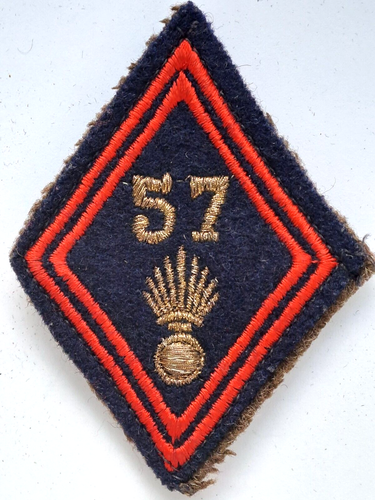 014211 losange infanterie 57 ri cadre | eBay