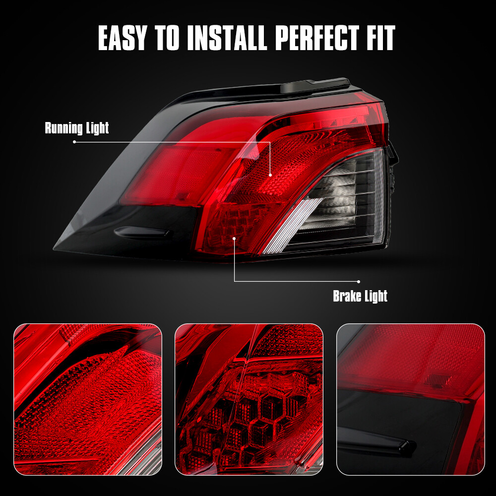 LED Left Side Tail Light Rear Lamp Brake Assembly For Toyota RAV4 2019 ...