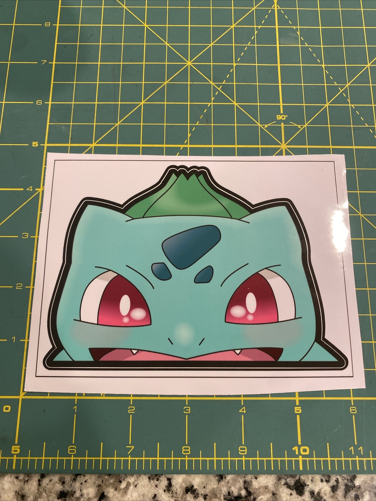 Bulbasaur Peekaboo peeker car windshield Sticker Anime Vinyl Decal ...