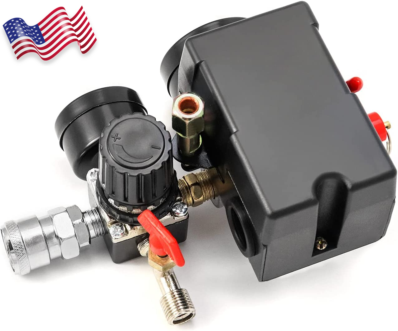 Air Compressor Pressure Switch Control Valve 90-120PSI Pressure ...