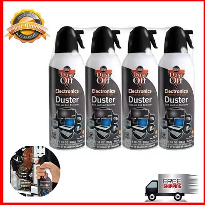 🔥Falcon Dust-Off Electronics Compressed Gas Duster, 10oz - 4 Pack FREE ...