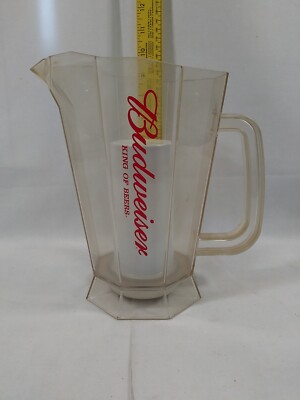 Budweiser “King Of Beers” Promotional Vintage Plastic Polar Pitcher ...