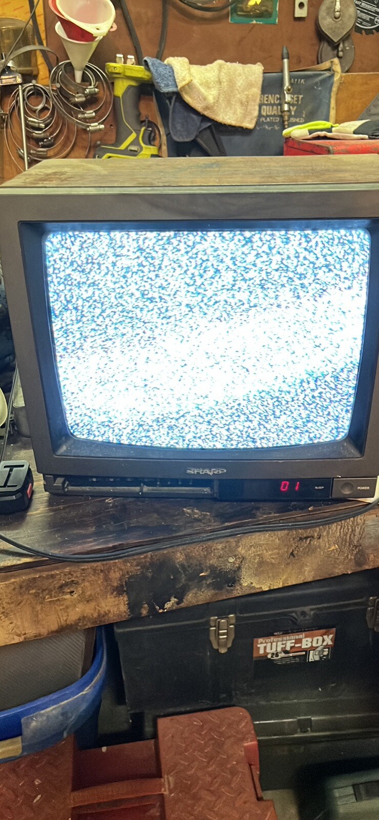 Vintage Sharp 13G-M100 13" CRT TV Front A/V Input - Retro Gaming ...