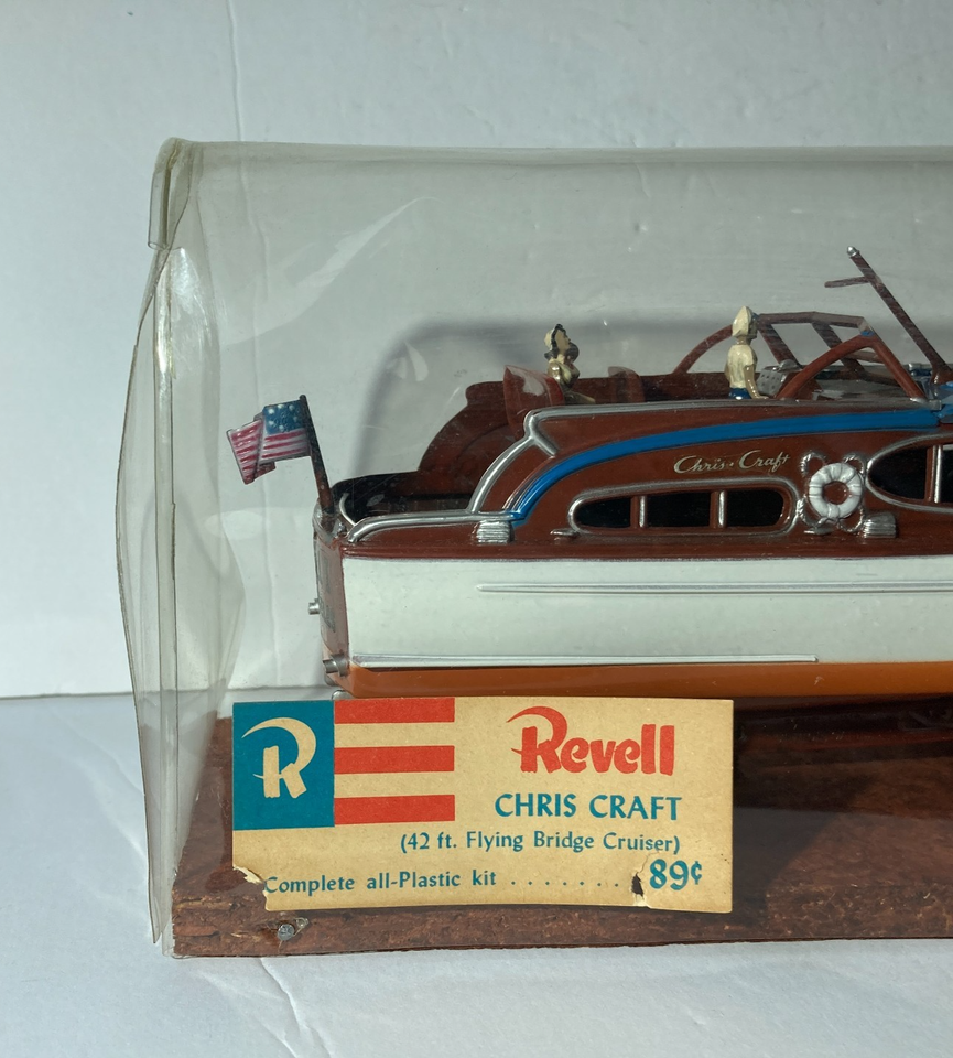Vintage Revell CHRIS CRAFT BOAT Flying Bridge Cruiser COMPLETED DISPLAY MODEL | eBay