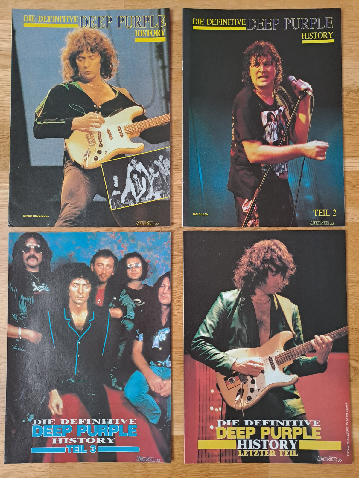 Deep Purple History Teil 1- 4 aus Metal Star 1990. Berichte. Metal ...