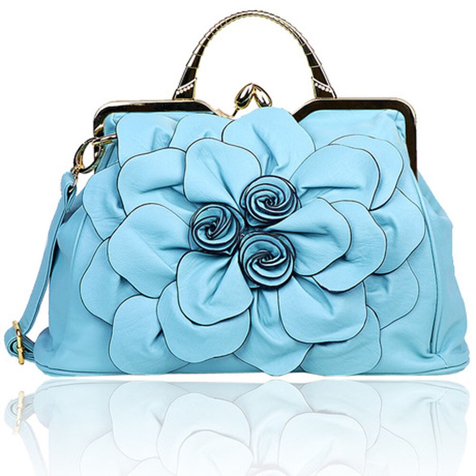 Zzfab Big Flower Purse Shoulder Bag | eBay