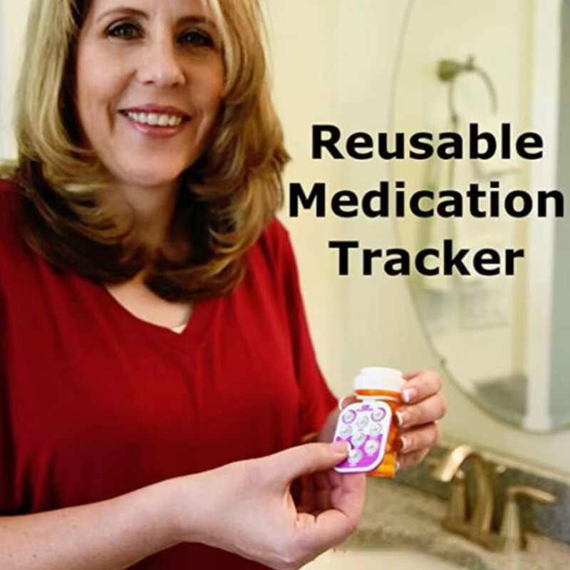 Pill Popper Medication Tracker and Reminder Reusable Pill Organizer ...