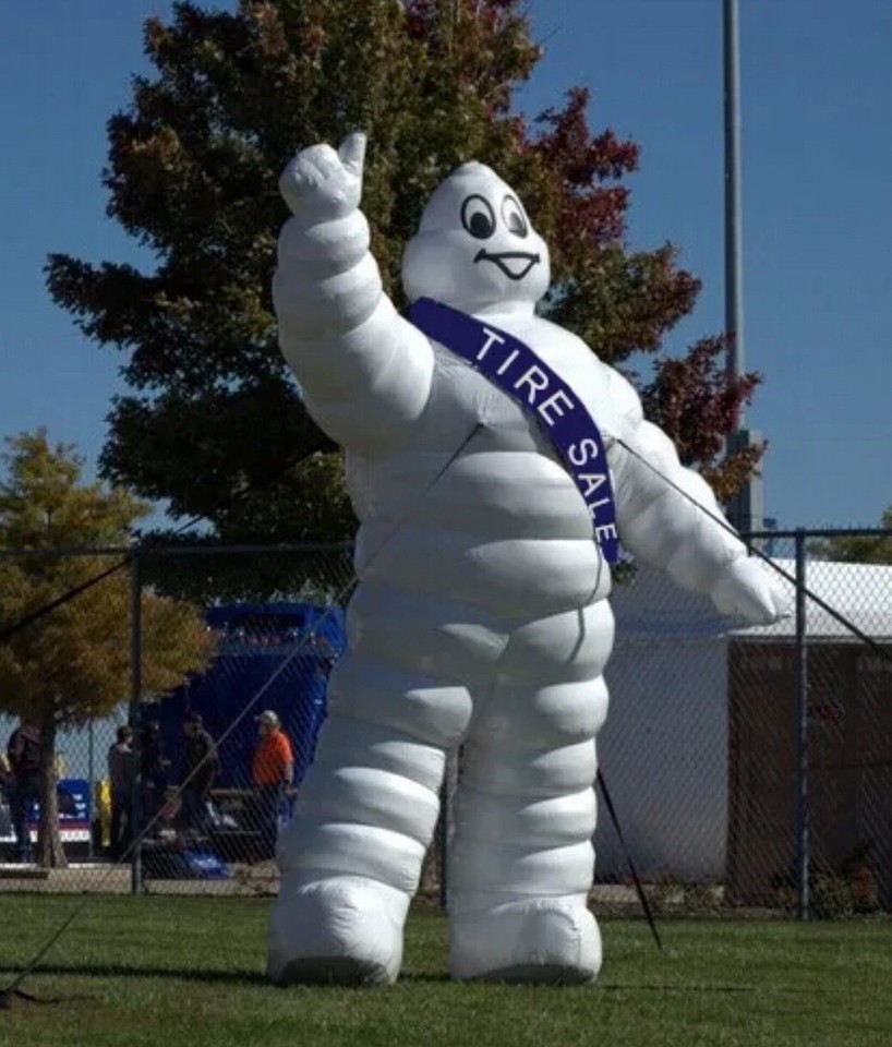 Michelin man Blow Up Inflatable 8ft Tall. Mega Advertisement | eBay