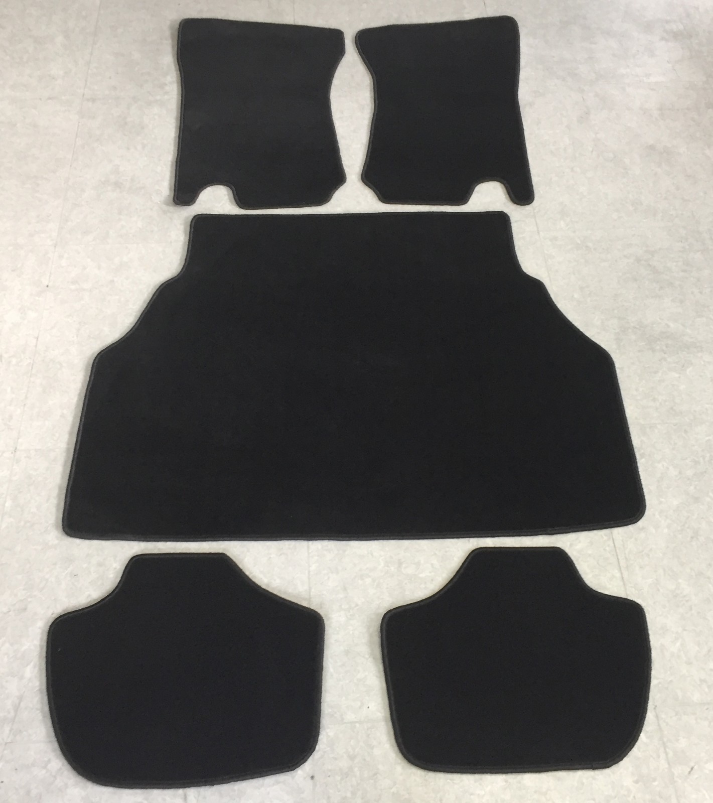 Fußmatten Autoteppich Kofferraummatte Set für Ford Capri 3 schwarz 5tlg ...