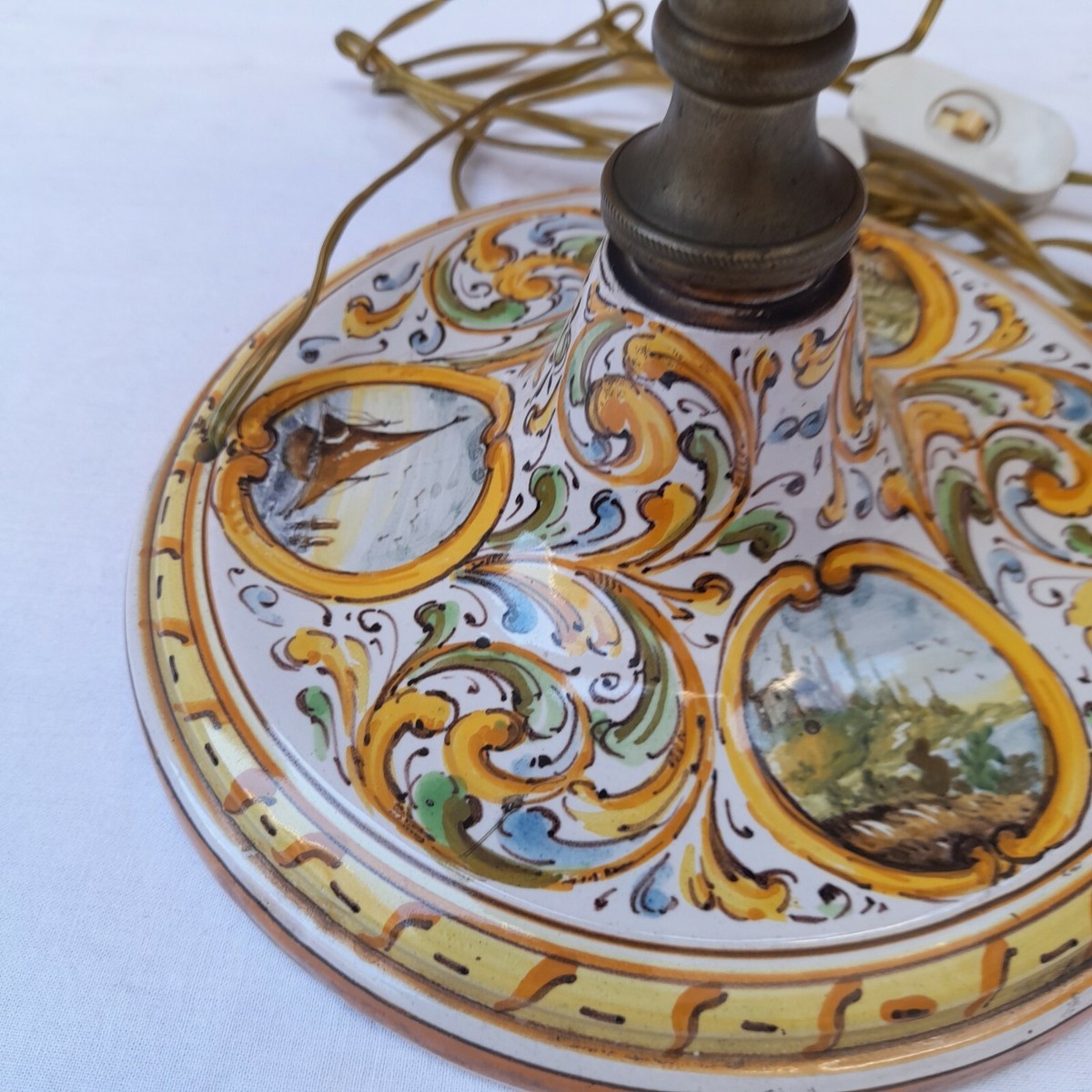 Lampadario Ceramica Castelli Abruzzo Ceramiche Artistiche Decorate A