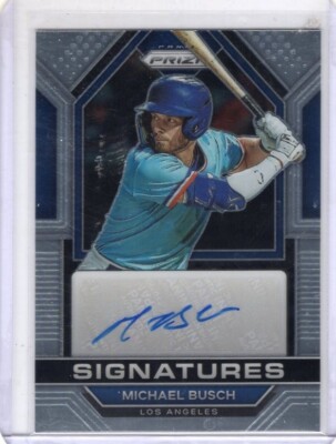 Michael Busch 2023 Panini Prizm Rookie RC Signatures Auto #SIG-MB ...