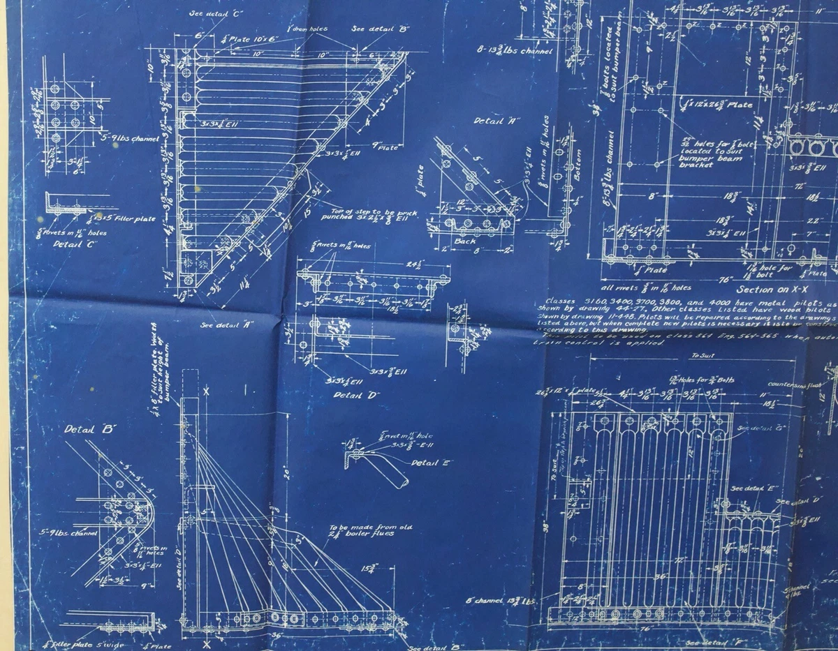 Wooden Train Blueprints