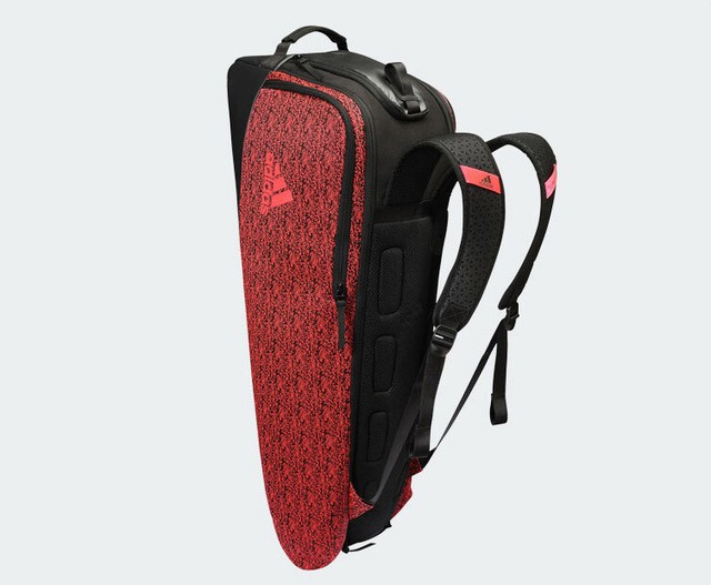 adidas 360˚ B7 Badminton 6 Racket Bag Black Red Racket Backpack ...