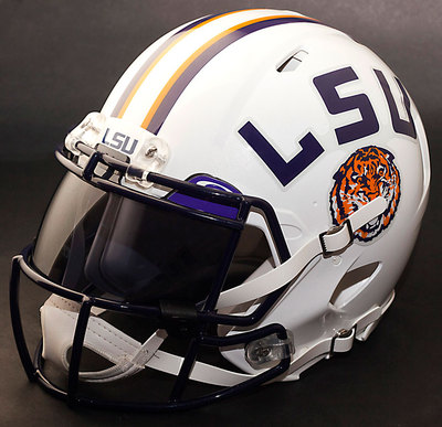 LSU TIGERS NCAA Authentic GAMEDAY Football Helmet w/ OAKLEY Eye Shield ...