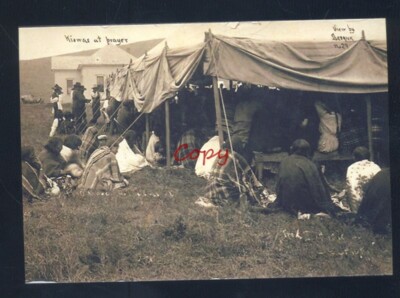REAL PHOTO KIOWA INDIANS AT PRAYER NATIVE AMERICANA DEDRICK #24 ...