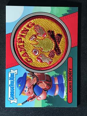 2024 Topps GPK Kids At Play GPK Patch Card Red #C Gory Rory Camping 71/ ...