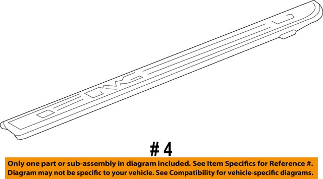 Chevrolet GM OEM Bed or Tailgate-top Molding Trim Protector Cap Right ...