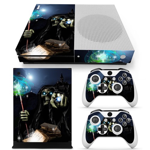 Xbox One S Console Skin Decal Sticker Magic Skull + 2 Controller Skins ...