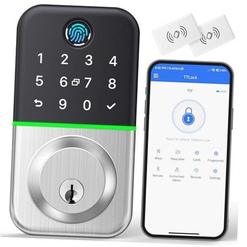 Keypad Deadbolt Smart Door Lock: Smart Locks for Front Door ...