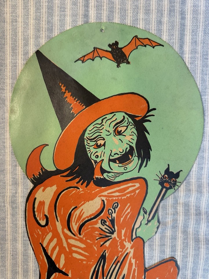 Beistle Vintage Halloween Witch Diecut 1956-62 | eBay