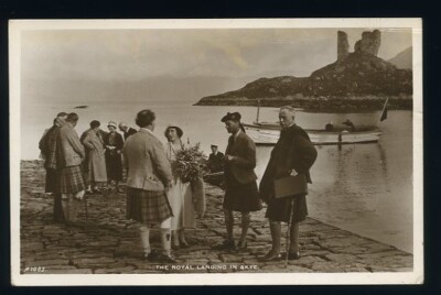 ISLE of SKYE Kyleakin Ferry "The Royal Landing in Skye" RPPC c.1930s ...