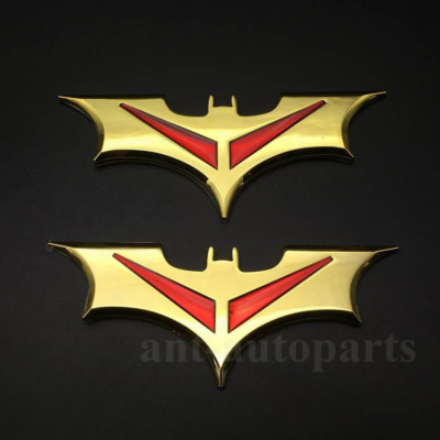 2x Metal Gold Batman Dark Knight Mask Emblems Car Badge Decal ...