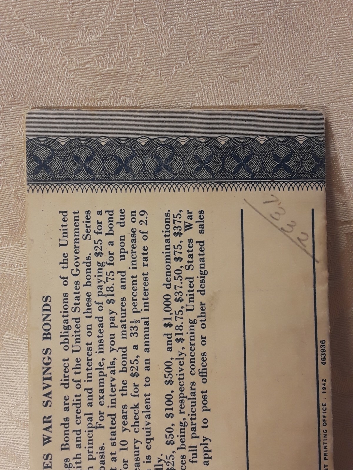 1942 Defense Stamp Album Tencent United States War Savings Bond World ...