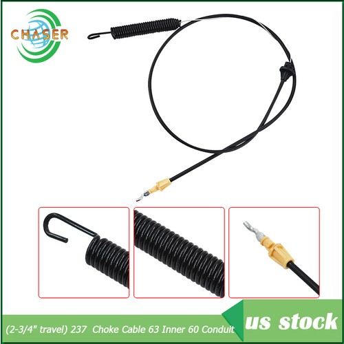 237 Rotary Universal Push Pull Choke Cable 63" Inner 60" Conduit 2-3/4 ...