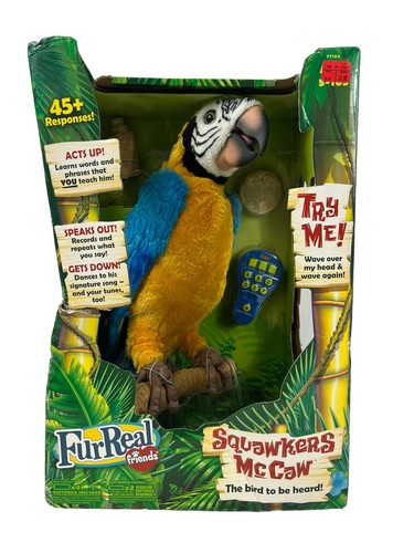 FurReal Friends Squawkers McCaw 16" Remote Controlled Interactive ...