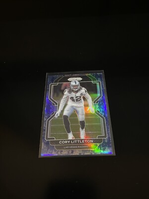 2021 Panini Prizm Football Cory Littleton Blue Camo /25 Card #183 ...