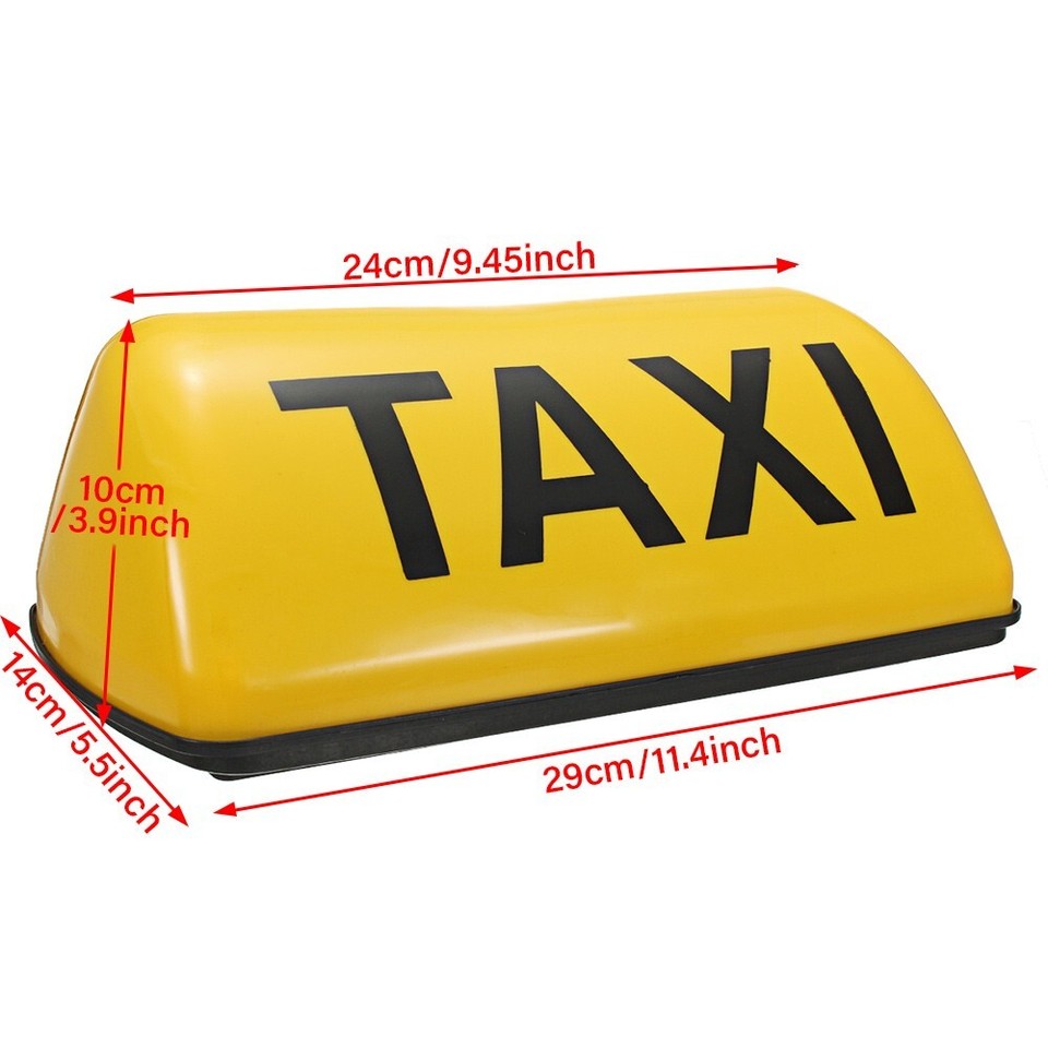 12V Taxi light Suction Magnet Roof Waterproof Top Sign Magnetic imeter ...