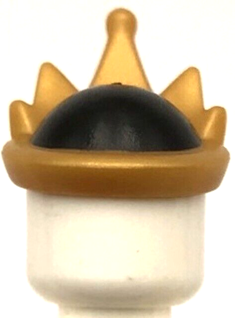 Lego New Pearl Gold Minifigure Headgear Tiara Crown w/ 5 Points Part | eBay