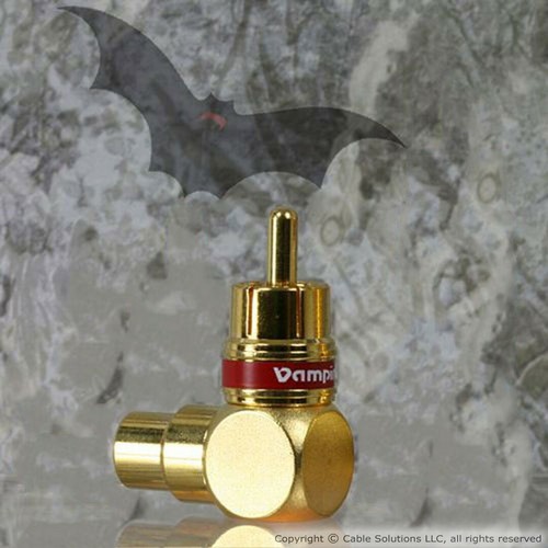 Vampire Wire Right-Angle RCA Adapter, Red #90A / 90A | eBay
