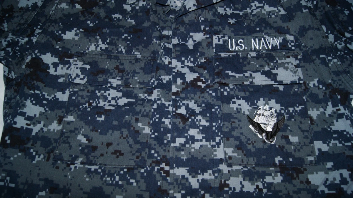 Navy Digital Camo Wallpaper