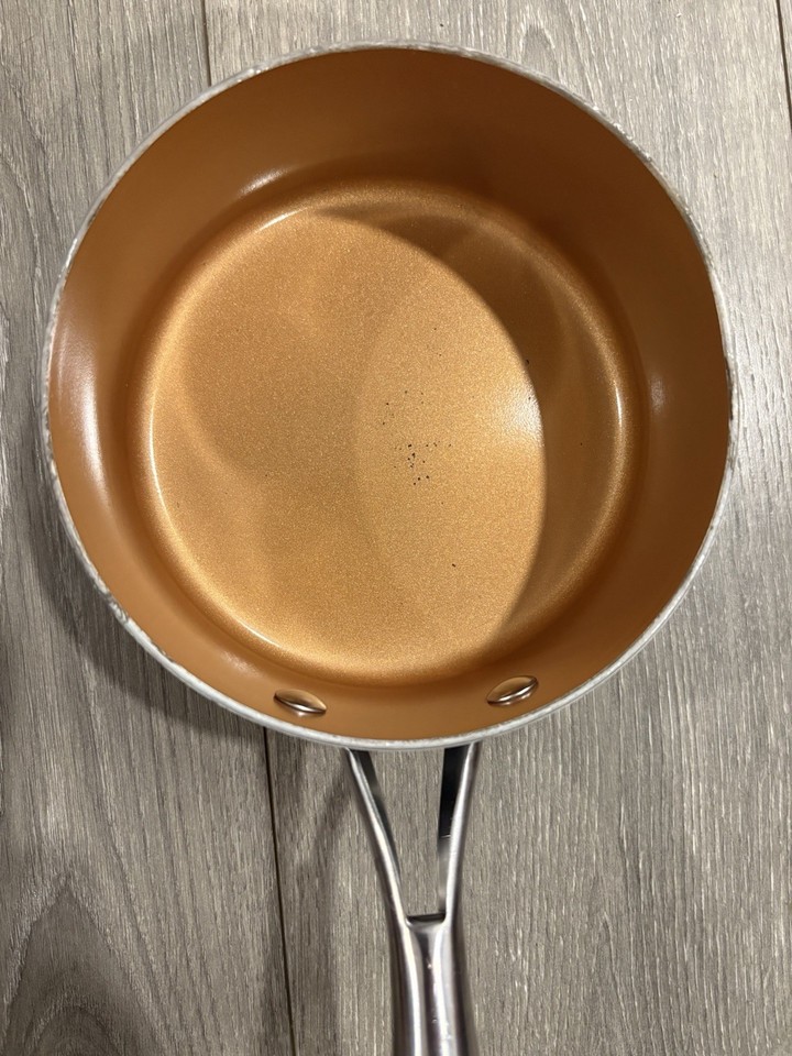 Gotham Steel Copper 6” Pot With Lid. Used Good Condition. | eBay
