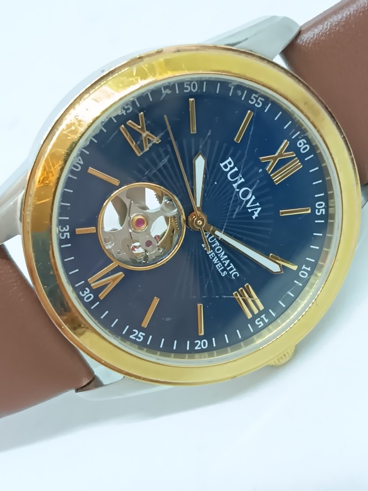 Bulova 98A263 Men’s 42mm Gold/Silver Tone S/Steel 21 Jewel Automatic ...