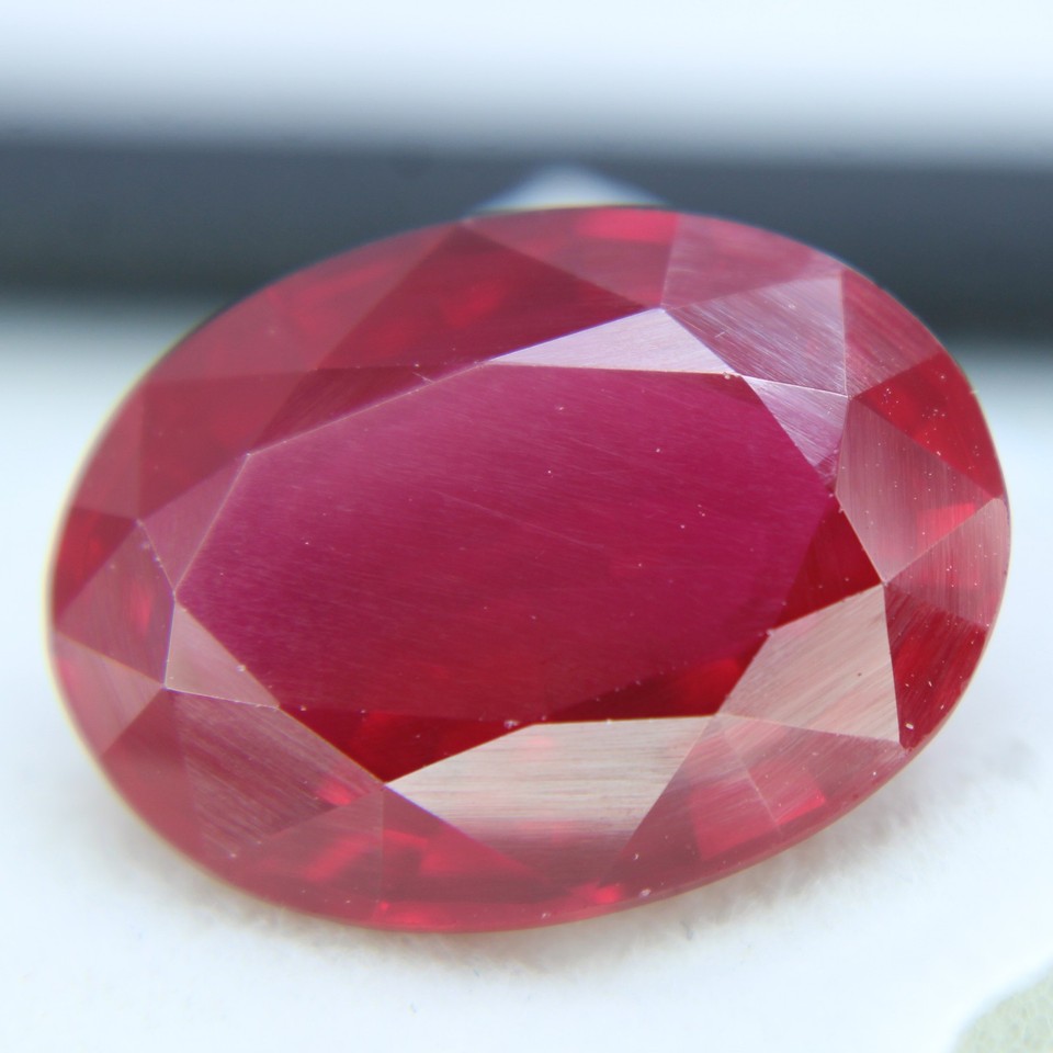 16.10 Ct Certified Natural Ruby Clean Red Eye Oval Shape Loose Gems | eBay