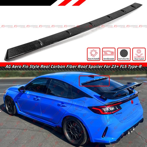 For 2022-26 Civic Type-R FL5 FL2 AG Style Carbon Fiber Rear Window Roof ...