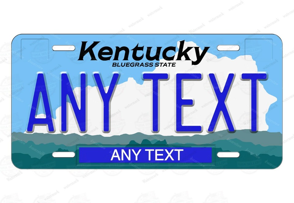 Vintage State License Metal Plate Tag Customized Auto Car Bicycle RV ...