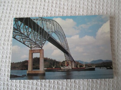 VINTAGE POSTCARD, THE THATCHER FERRY BRIDGE OVER THE PACIFIC OCEAN ...