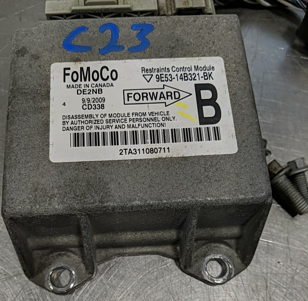 FORD FUSION SPORT 2010 OE SEAT BELT RESTRAINTS CONTROL MODULE 9E53 ...